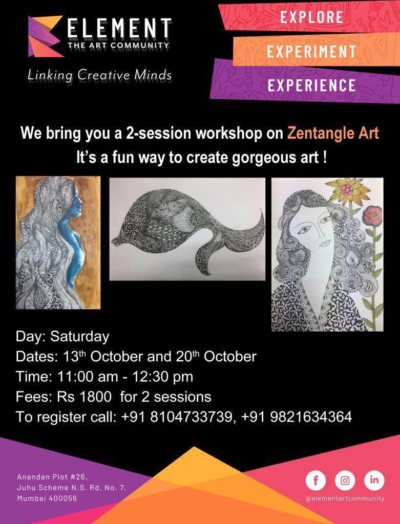 Unleash Your Inner Artist At This Zentangle Art Workshop On October 13 | LBB