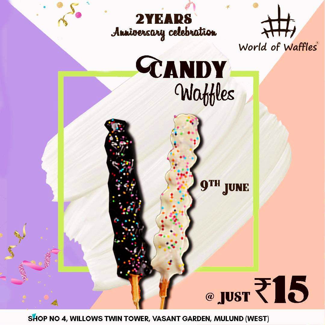 Binge On Delicious Candy Waffles Only At World Of Waffles | LBB