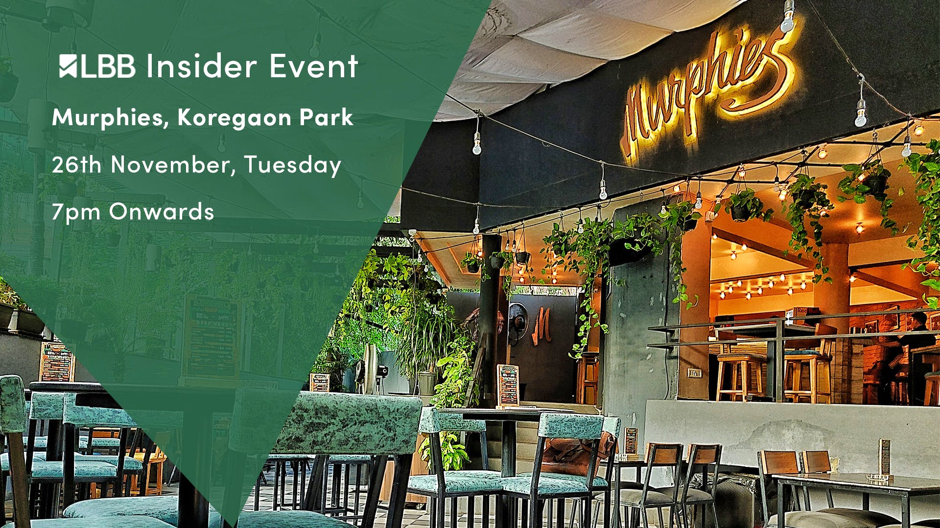 LBB Insider Table at Murphies, Koregaon Park