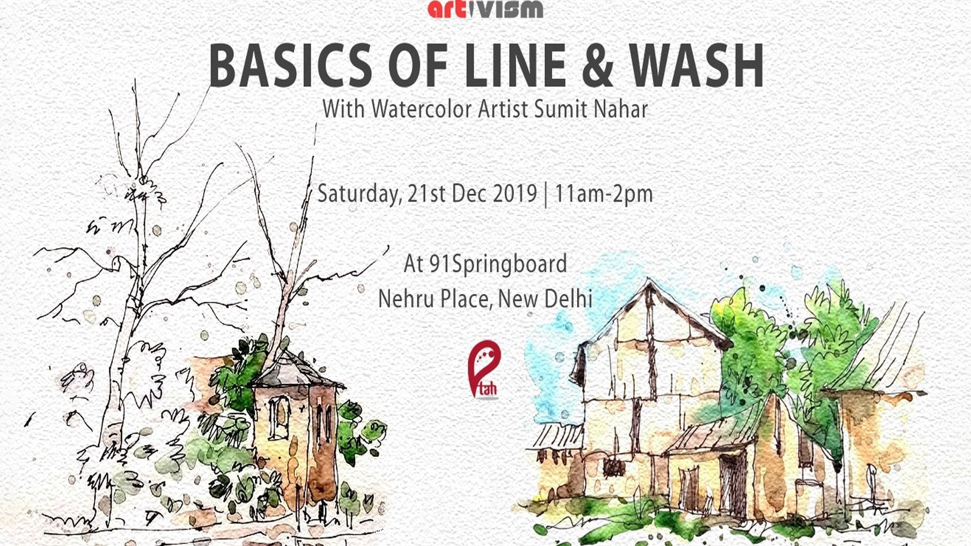 Basics of Line & Wash with Sumit Nahar | LBB Delhi