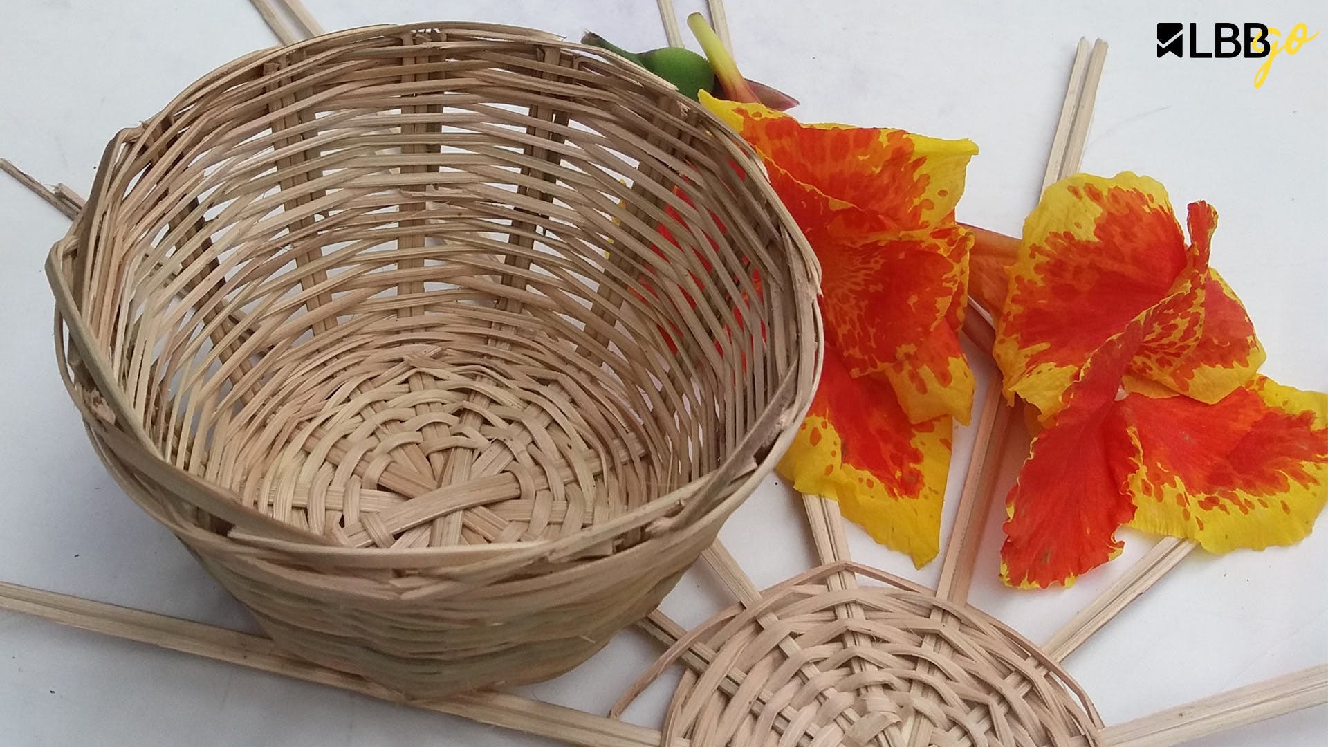 Cane basket making workshop at Fabindia Chennai
