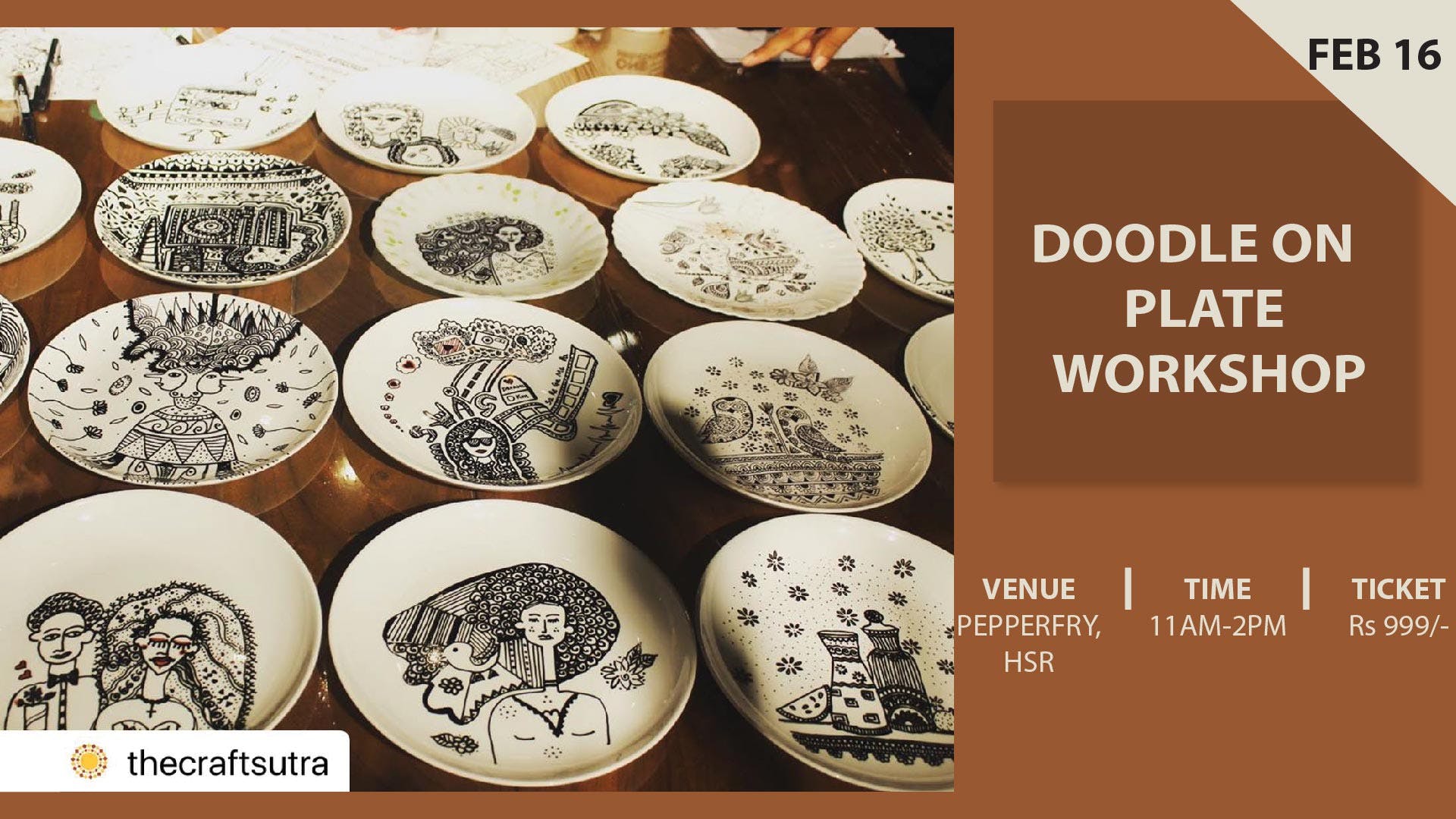 Doodle on a plate workshop