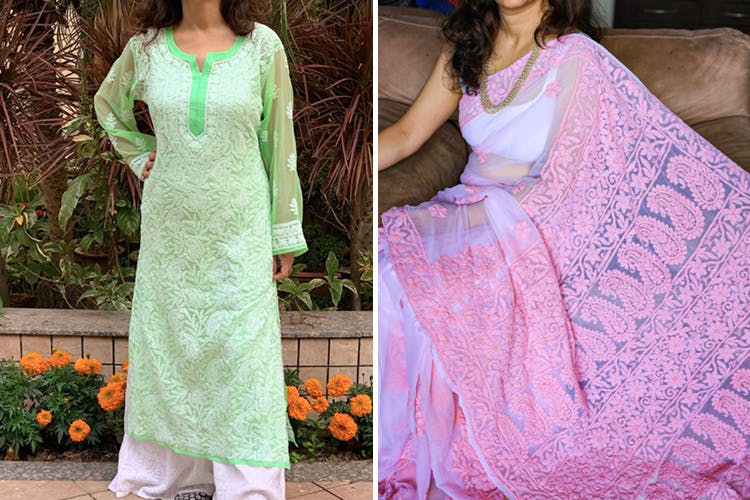 Buy Chikankari Suits & Saris Online At Noorkari | LBB