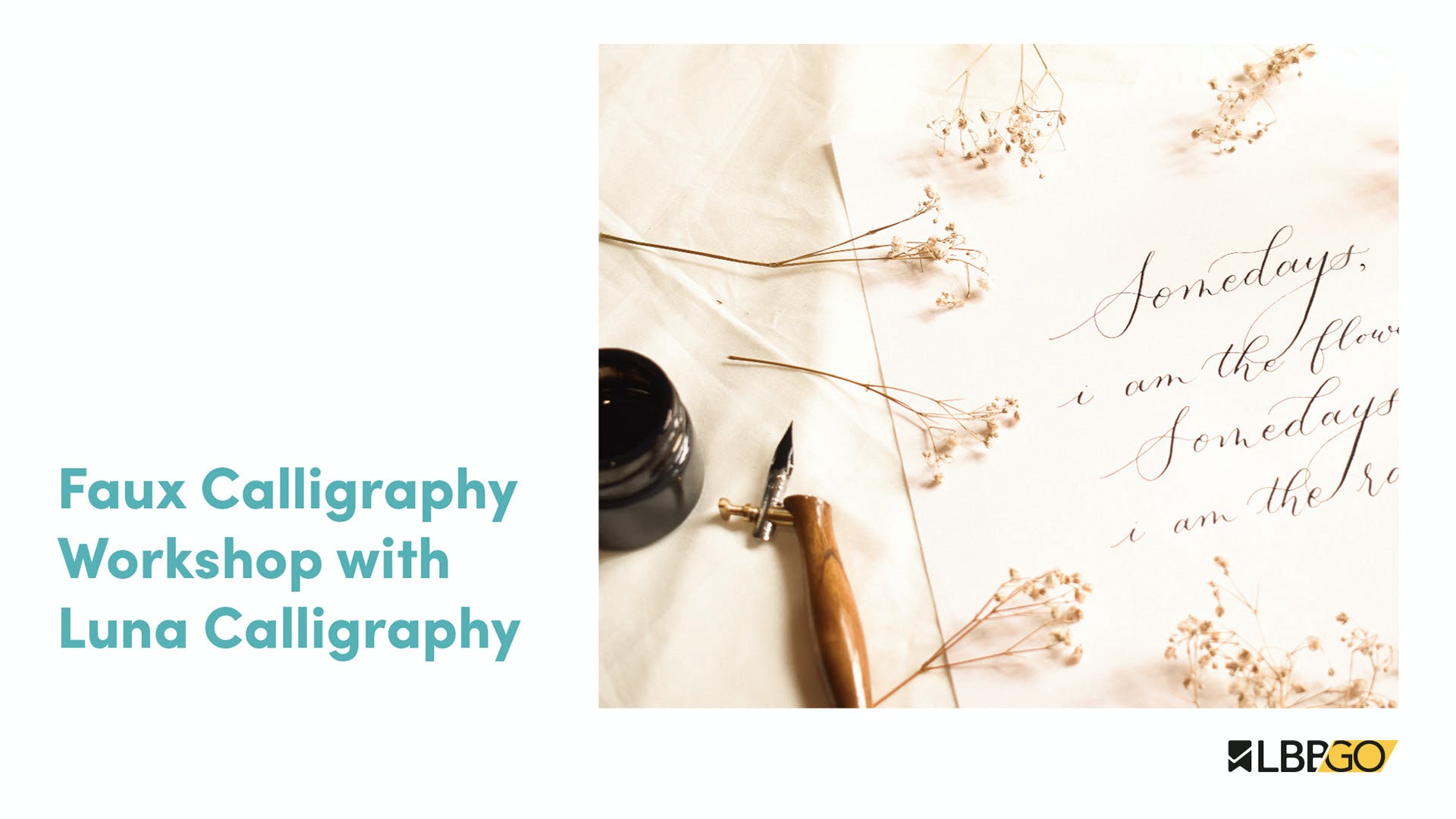 Faux Calligraphy Workshop with Luna Calligraphy | LBB