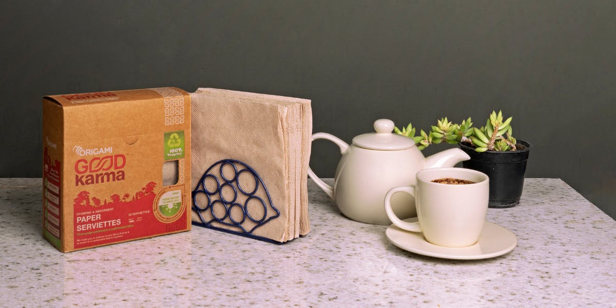Check Out 100% Recycled Tissues From Origami Good Karma
